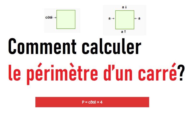 Comment calculer le périmètre d’un carré ? - Prof Innovant Comment calculer le périmètre d’un carré ? - Prof Innovant